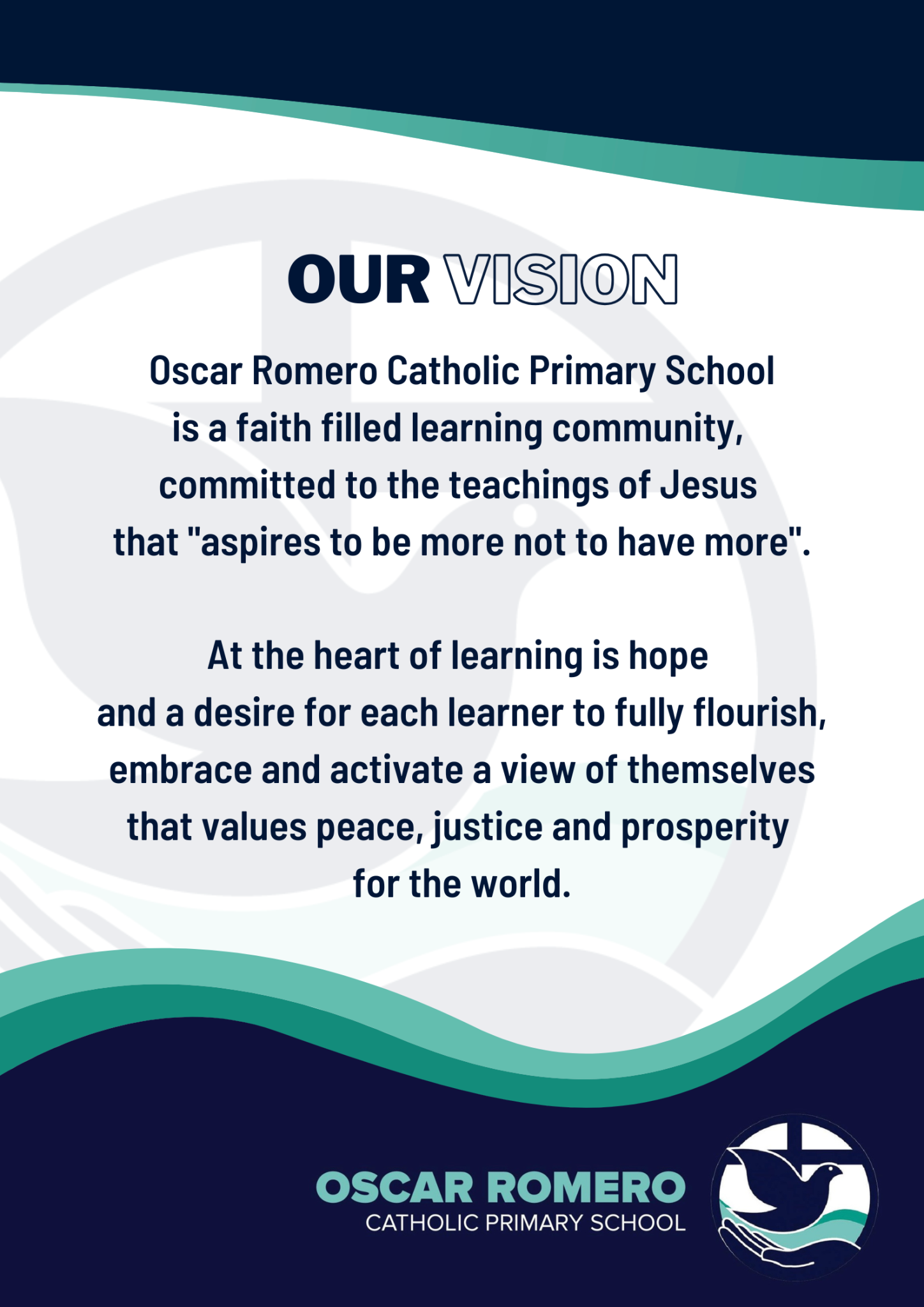 Our Vision – Oscar Romero Catholic Primary School